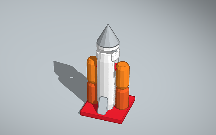 3D design Working Rocket - Tinkercad