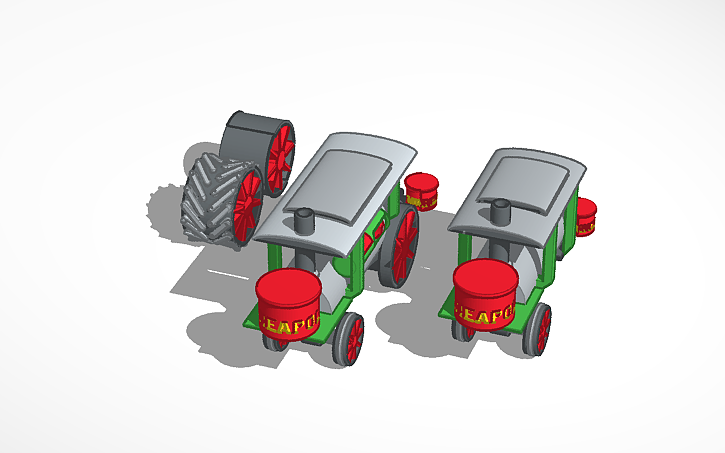 3D design Minneapolis traction engine - Tinkercad