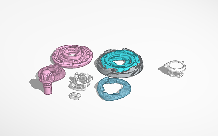 3D design Beyblade CX UnicornVent - Tinkercad