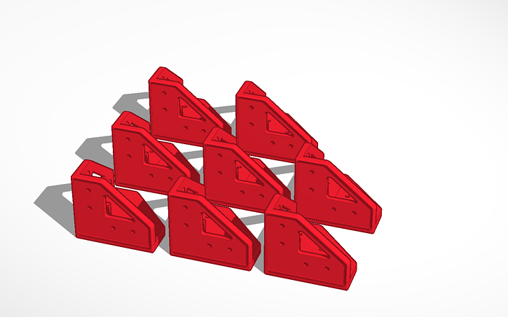 3D design corner brackets v2 - Tinkercad
