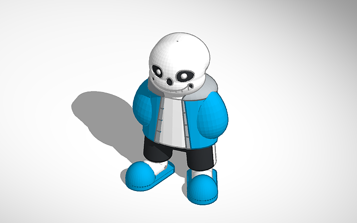 3D design 샌즈(sans)(undertale) - Tinkercad