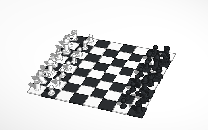 3D design chess - Tinkercad
