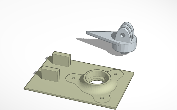 3D design automatic gopro suport - Tinkercad