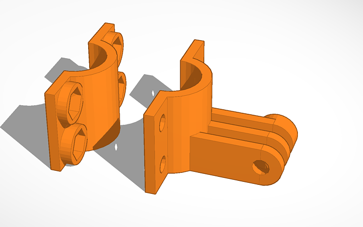 3D design GoPro Handlebar Holder - Tinkercad