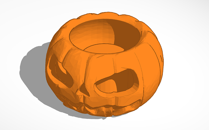 3D design pumpkin - Tinkercad