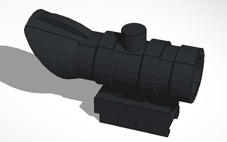 3D design Nerf ACOG scope - Tinkercad