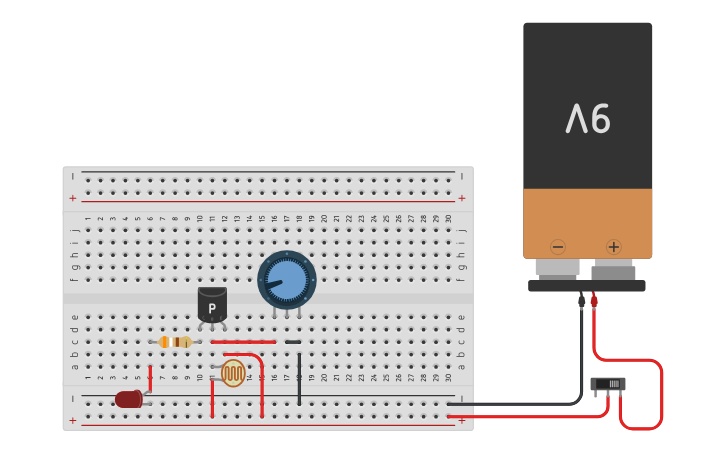 Circuit Design Dark Detector Tinkercad