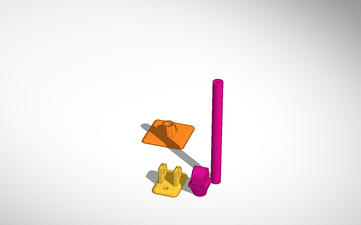 3D design GPS Stand folding - Tinkercad