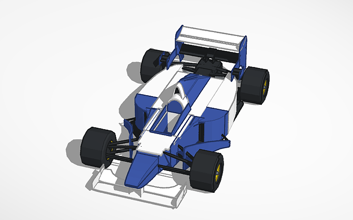 3D design F1 Williams FW18 - Tinkercad