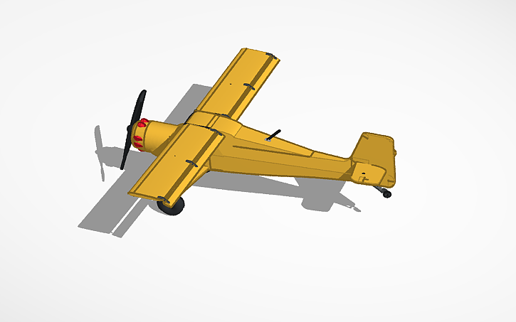 3D design Bush Plane - Tinkercad