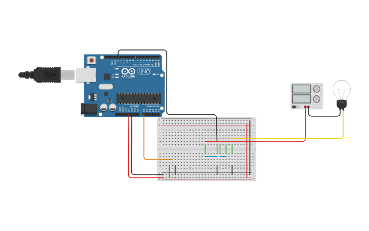 Circuit design light intensity controller for incubators - Tinkercad