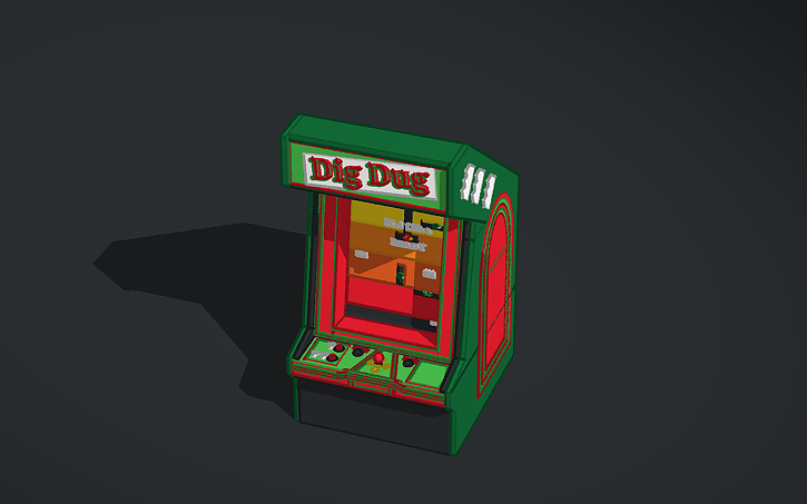 3D design christmas dig dug table top - Tinkercad