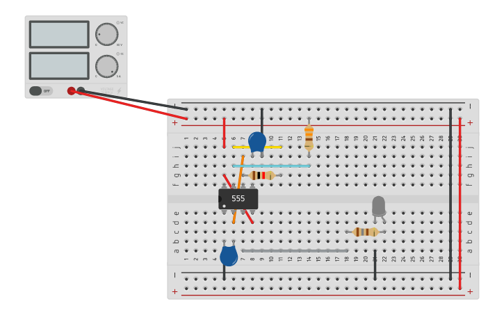 Circuit Design 555 Timer Flashing Led Tinkercad