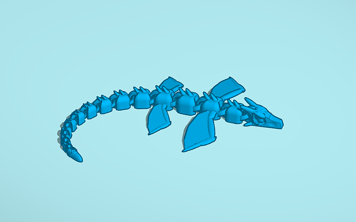 3D design Articulated Sea Dragon - Tinkercad