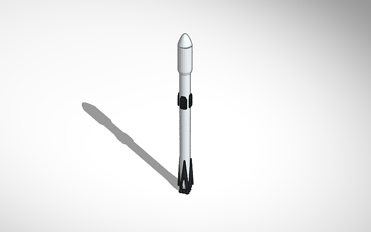 3D design falcon 9 SpaceX - Tinkercad