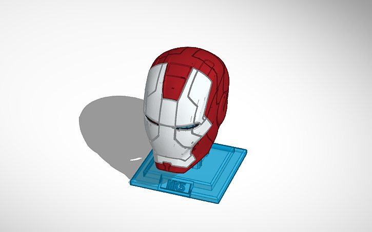 3D design PRÁCTICA 06 (IRON MAN HELMET MK5) - Tinkercad