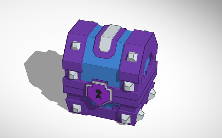 3D design chest-clash royale - Tinkercad