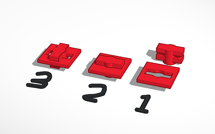 3D design Lock system - Tinkercad