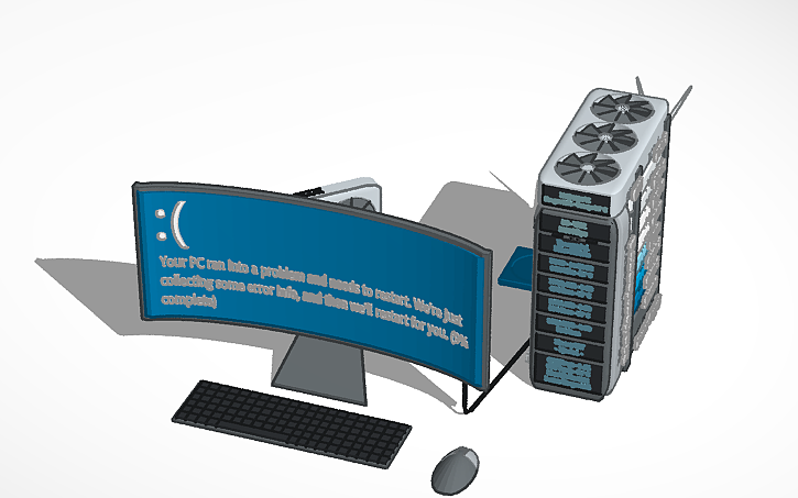 3D design Fully Modular Desktop PC - Tinkercad