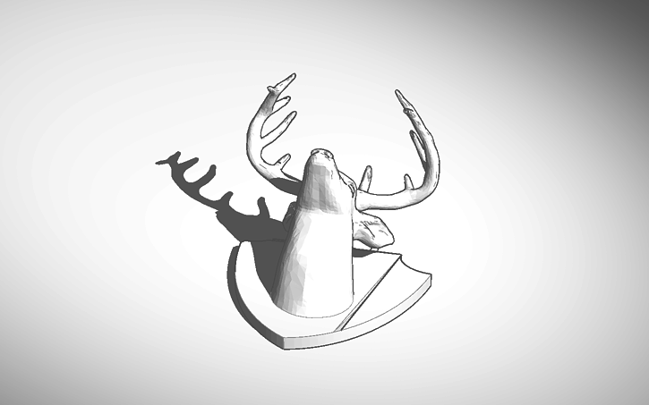 3D design adams deer ornament - Tinkercad