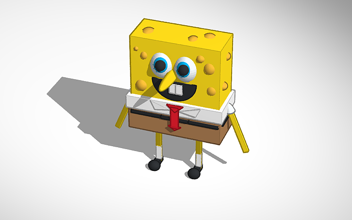 3D design Spongebob - Tinkercad