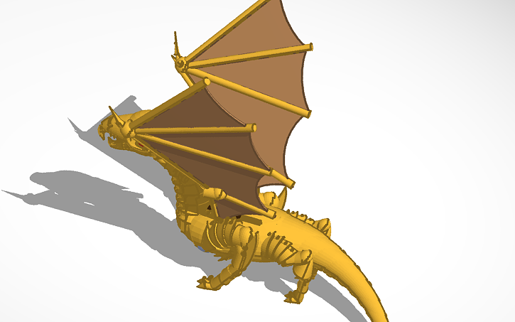 3D design dragon - Tinkercad