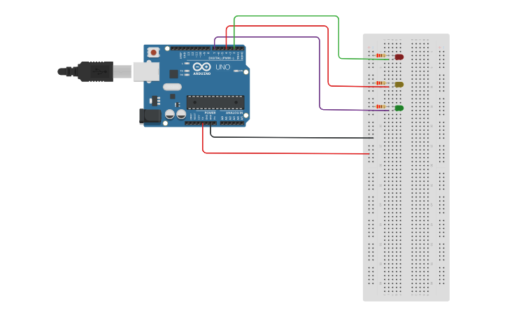 Circuit design 2 -----// TRAFFIC LIGHT CONTROL USING ARDUINO UNO ...