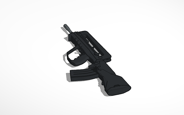 3D design FAMAS G2 - Tinkercad