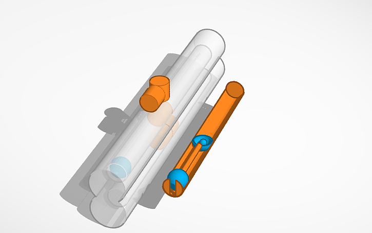 3D design Overly complicated glitch cannon (sim lab) - Tinkercad