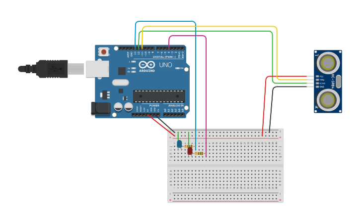 Circuit design blue project - Tinkercad