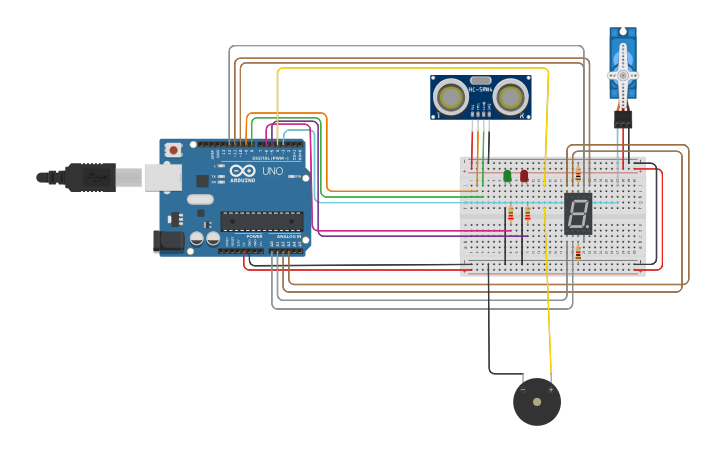 Circuit design P_Microcontroller - Tinkercad