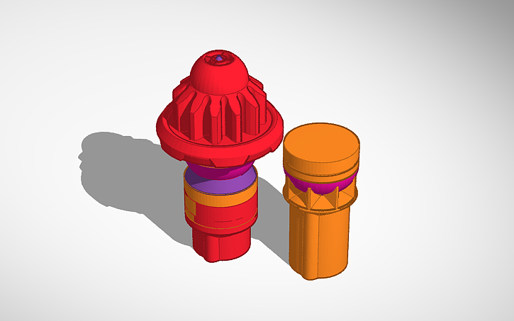 3D design Beyblade X Custom bit - Next Unite - Tinkercad