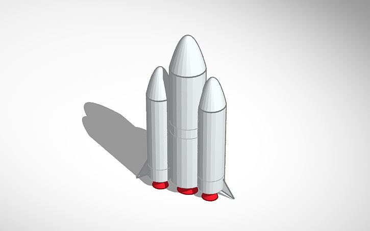 3D design rocket - Tinkercad