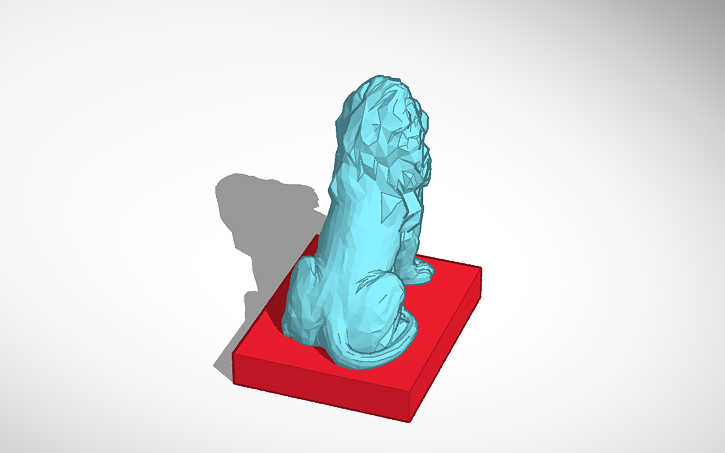 3D design lion - Tinkercad