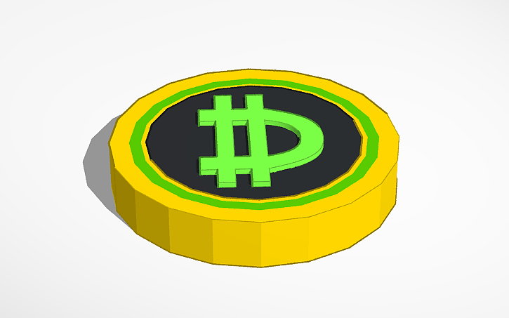 3D design Dill BIT Coin - Tinkercad