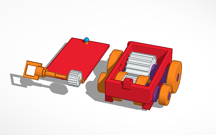 3D design Wind Up Car (W/Instructions on Assembly) (NOT ASSEMBLED ...
