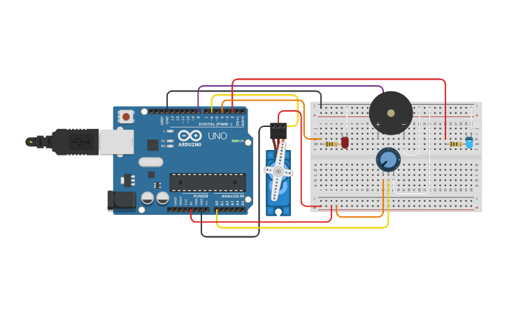 Circuit design Micro Servo 9g - Tinkercad