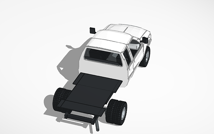3D design f350 with trailer - Tinkercad