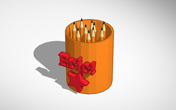 3D design Lapicero-Eric Baena - Tinkercad