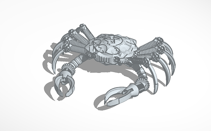 3D design Mechanical Crab - Tinkercad