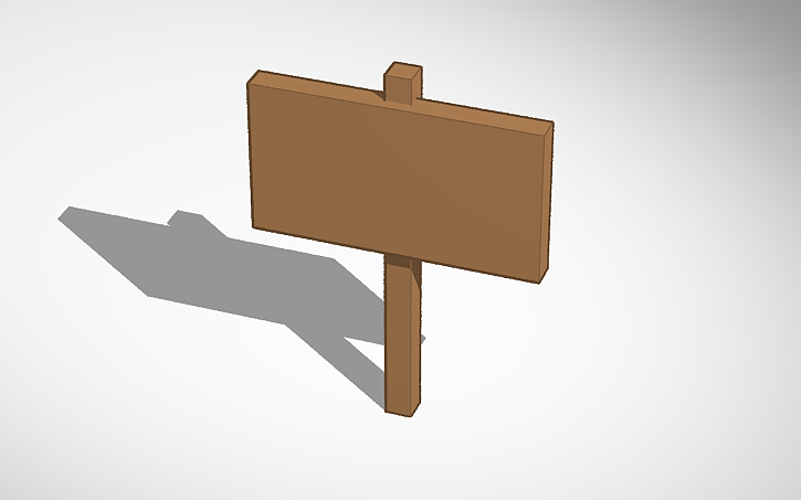 3D design sign - Tinkercad