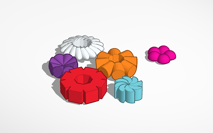 3D design Objects Rotating in a Circle - Tinkercad