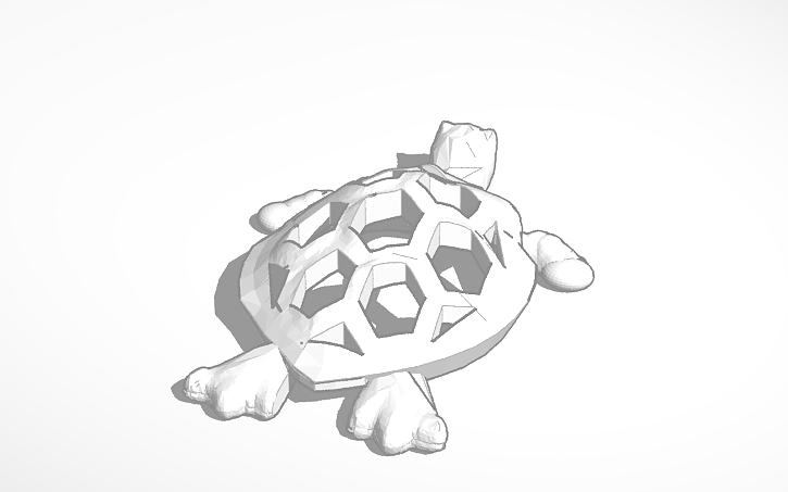 3D design Turtle Pendant - Tinkercad