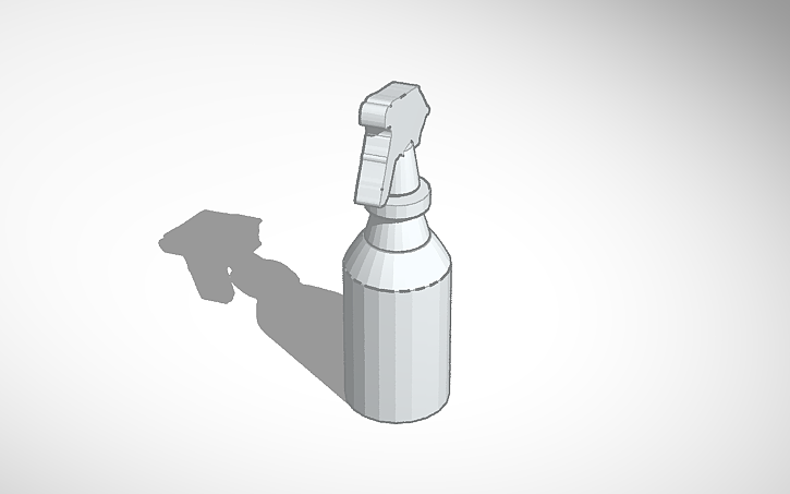 3D design Copy of Spray Bottle - Tinkercad