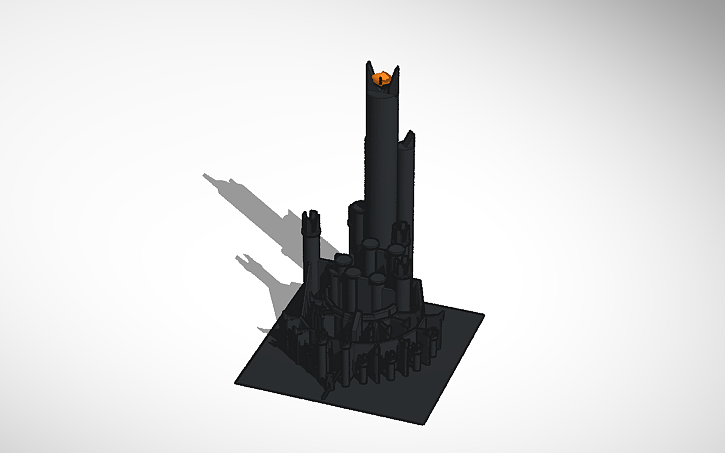 3D design LOTR - Barad-Dur - Tinkercad