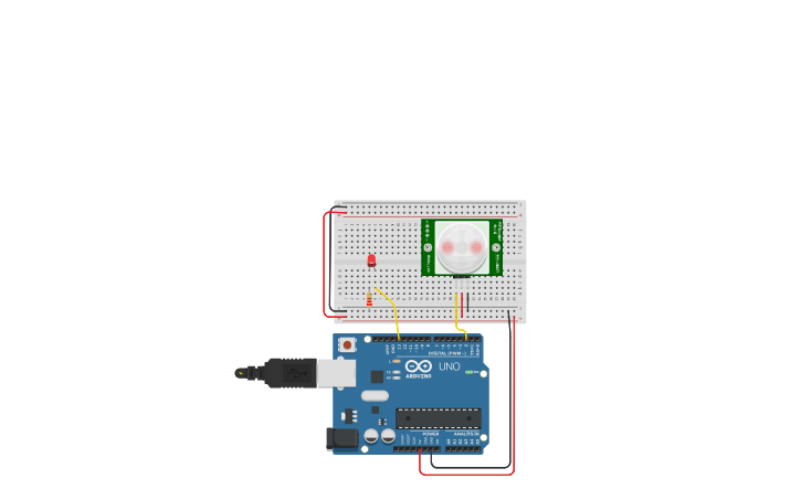Circuit Design Pir Sensor Based Light Switch System Tinkercad