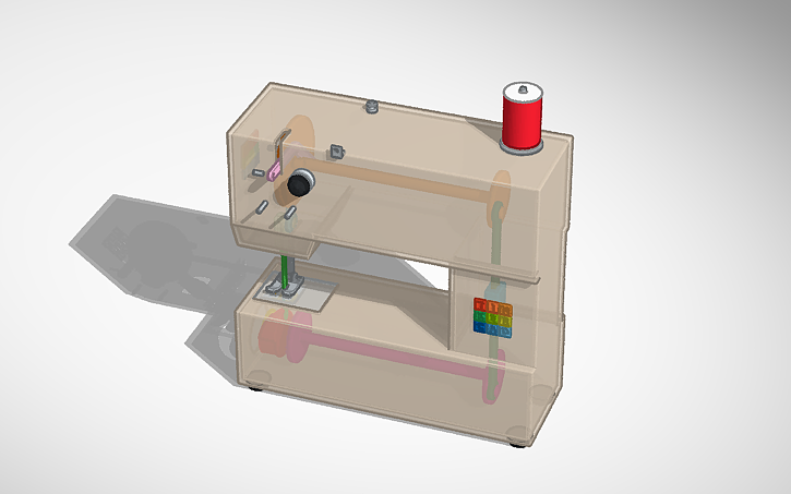 3D design Sewing Machine 2 SIM LAB - Tinkercad
