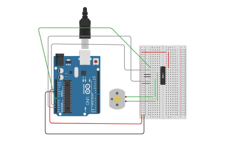 Circuit design (Código do Professor em Sala de Aula com 1 Motor cc ...
