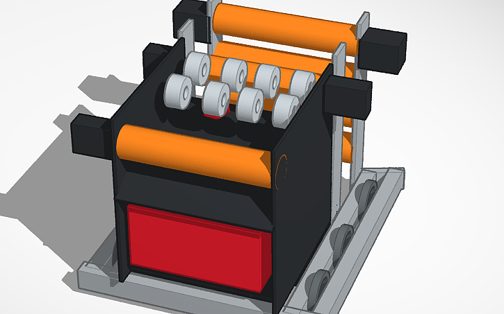 3D design VEX V5 Push Back Robot Idea - Tinkercad