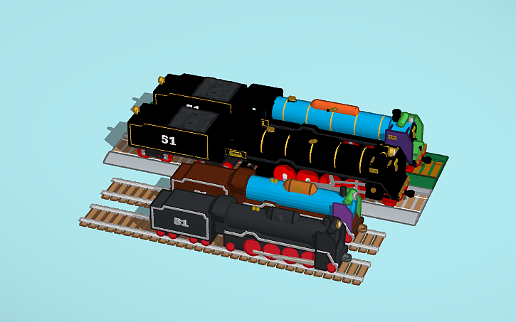 3D design UPDATE Hiro The Japanese Engine (JNR D51 Class) - Tinkercad